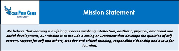 Mission - École Peter Greer Elementary